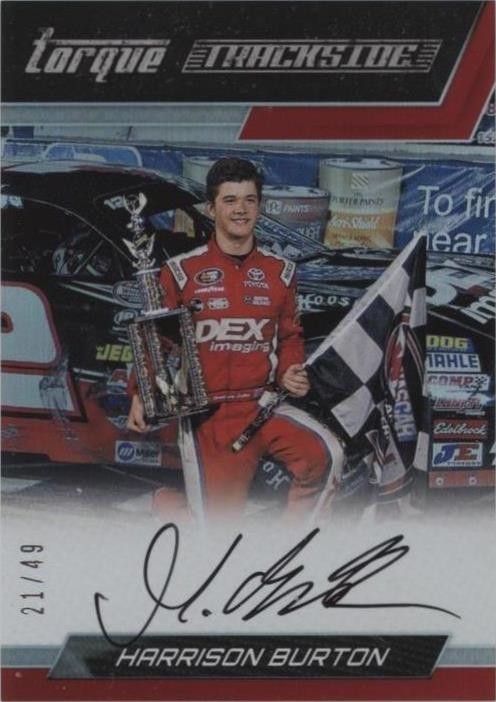 2017 Panini Torque - Trackside Signatures Harrison Burton #TS-HB Red ...