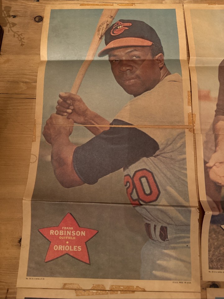 1968 Topps Baseball Posters - Lot Of 6 | eBay