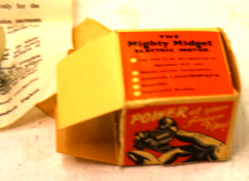 Mighty Midget Electric Motor Model RC Toy Victory Industries WORKS in ...