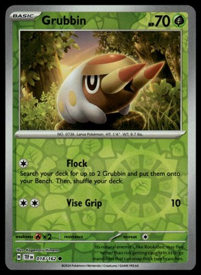 SV05: Temporal Forces #018/162 Grubbin Reverse Holo | eBay