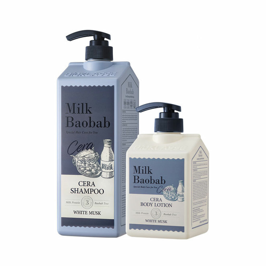 [MilkBaobab] Cera Body Wash 1200ml / 40.5oz & Body Lotion 600ml / 20 ...