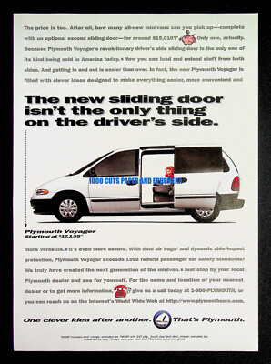 Plymouth Voyager Van Minivan 1996 Trade Print Magazine Ad Poster ADVERT ...