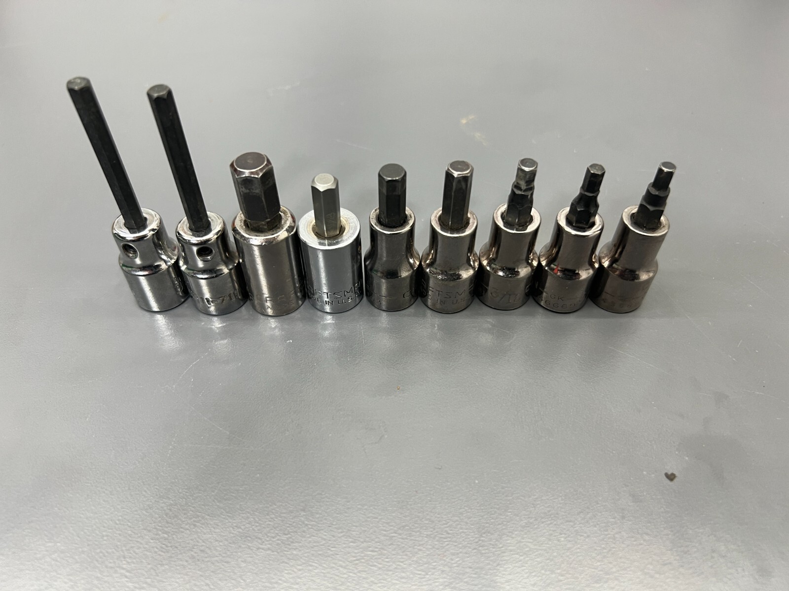 (I) VTG CRAFTSMAN ARMSTRONG 9PC 3/8" DRIVE SAE HEX BIT SOCKET SET - READ VGC USA | eBay