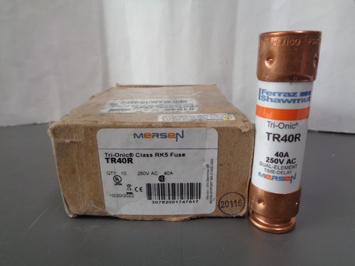 New Lot Shawmut TR40R FRN R 40A Fuses 250V Class RK5 NEW LOOK NIB | eBay