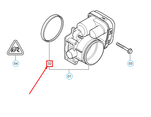 NEW BMW 1 E87 THROTTLE HOUSING PROFILE-GASKET 13547504728 7504728 ...