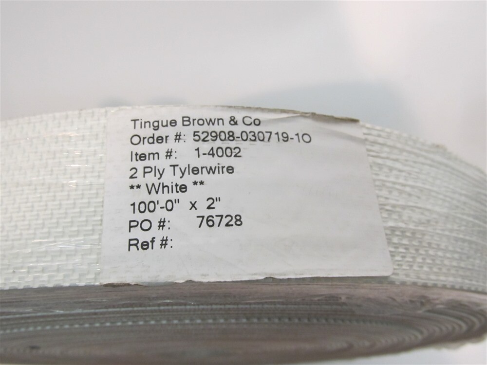 Tingue Brown & Co. 52908-030719-1O, 2 Ply Tylerwire 100' Long, 2" Wide ...