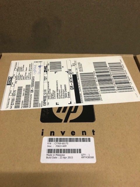 HP Designjet 500 C7769b Part Pinch-arm Assembly With Wheels C7769-60175 ...