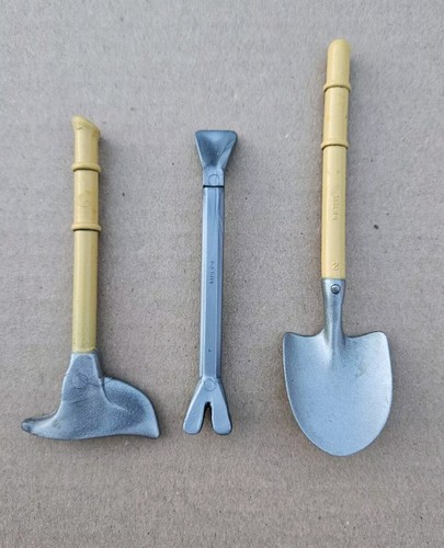 (3) Vtg 1970's Fisher Price Husky Helpers Tool Lot Shovel, Axe, Crow ...