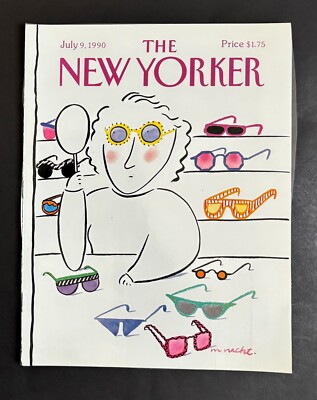 New Yorker Magazine LAMINATED COVER ONLY July 9, 1990 Trying On ...