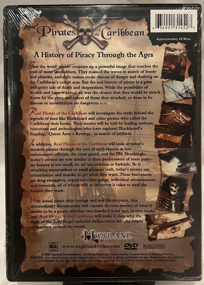 Real Pirates of the Caribbean [DVD, 634991314527] Piracy Through the ...