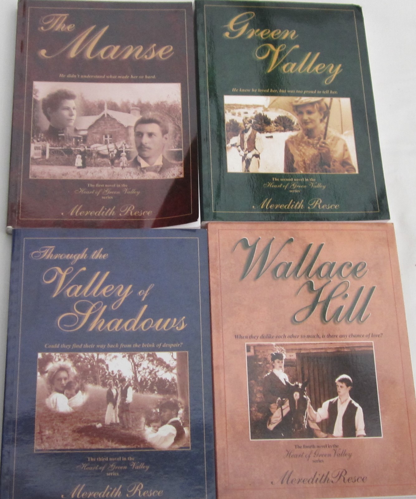 MEREDITH RESCE - 4 OF HER BESTSELLING - HEART OF THE GREEN VALLEY ...