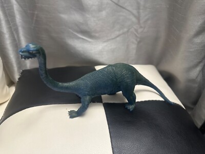1985 Vintage Imperial Brontosaurus Dinosaur Figure Toy Purple/Blue 12 ...