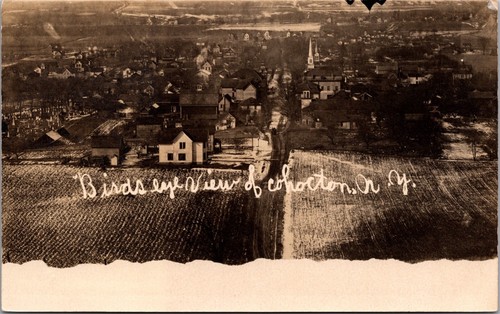 Real Photo Postcard Birds Eye View of Cohocton, New York | eBay