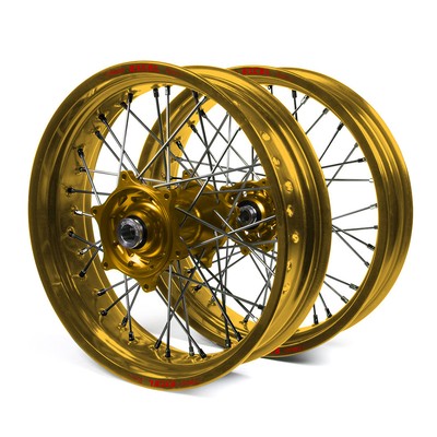 Kawasaki KLX450 2007-2017 Wheel Set Gold Excel Supermoto Rims Gold ...