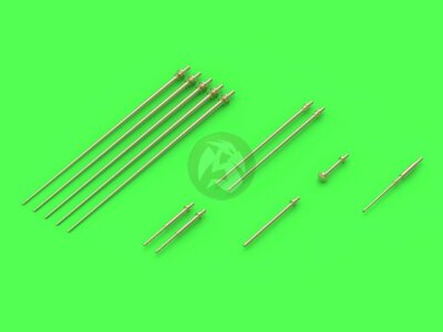 Master 1/700 Gun Barrel & Aerials USS Oliver Hazard Perry (AFV Club) SM ...