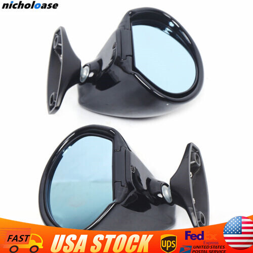 1 Pair Vintage Classic Universal Car Racing Door Side Rearview Wing ...