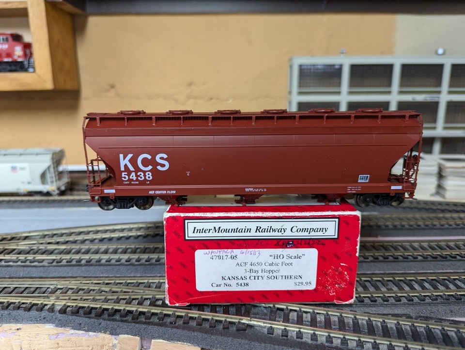CS Intermountain 3 Bay ACF 4650 Hopper KCS Kansas City Southern #5438 ...