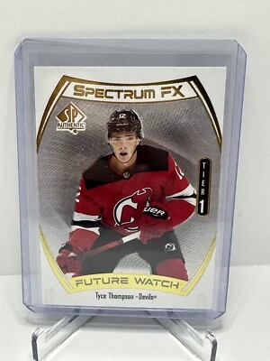 2021-22 SP Authentic Tyce Thompson #S-45 Devils Spectrum FX Future ...