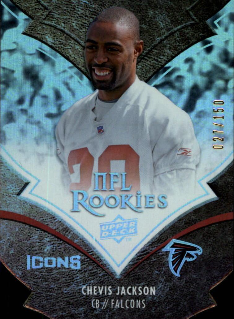 2008 Upper Deck Icons - NFL Rookies Chevis Jackson #114 Silver Die-Cut ...