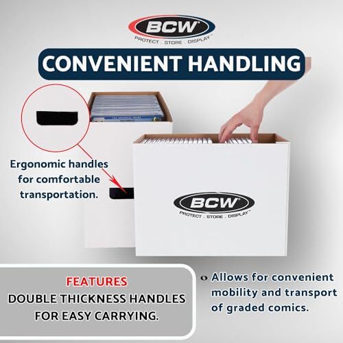 BCW Graded Comic Book Box - 5ct | Durable White Corrugated Paper | Fits ...