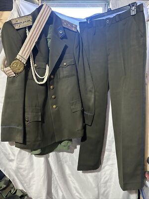 Soviet Bulgarian Communist Army Uniform Officer Captain w/ Pants, Shirt ...