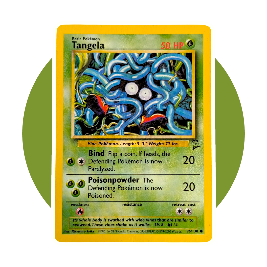 Base Set 2 Pokemon Card (C01): Tangela 96/130 | eBay