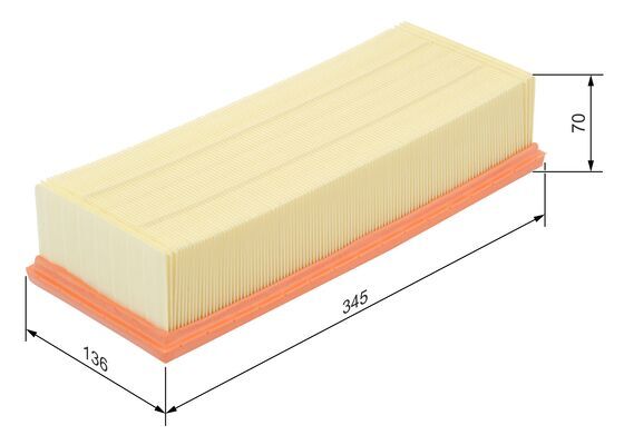 Air Filter 1987429404 Bosch 1K0129620D 1K0129620G 3C0129620A 3C0129620B ...