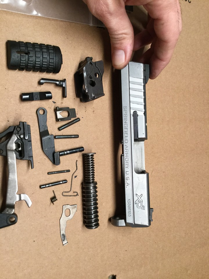 Spingfield XDs 45 acp Parts Lot - Upper Slide barrel And Parts rebuild ...