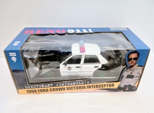 Greenlight 1/24 Reno 911 Ford Crown Victoria Green Chase Car - FREE US ...