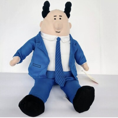 Toy Factory Dilbert The Boss Plush Stuffed Doll W Tags Pointy Hair Blue ...