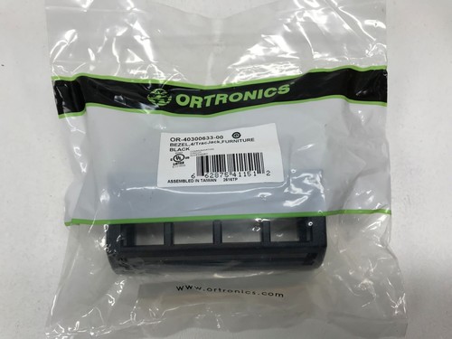 Ortronics OR-40300633-00 TracJack 4 Port Furniture Bezel Black (Lot of ...