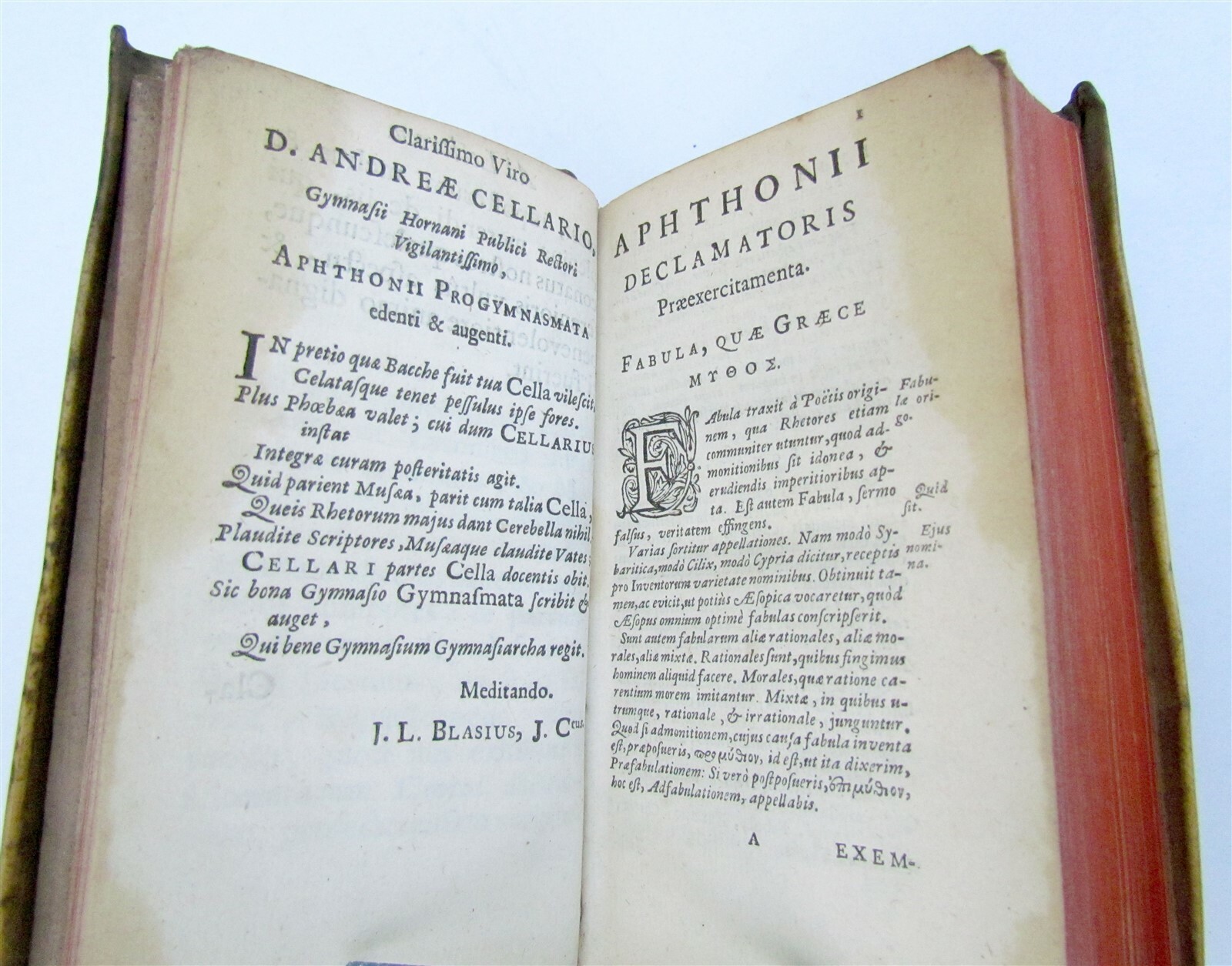 1665 APHTHONIUS antique BLIND-STAMPED VELLUM | eBay