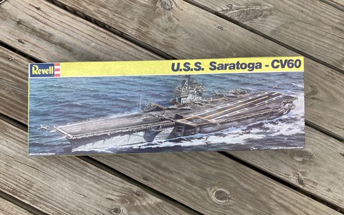 Revell USS Saratoga CV-60 Aircraft Carrier Model Kit #5025, 1989, 1/542 ...
