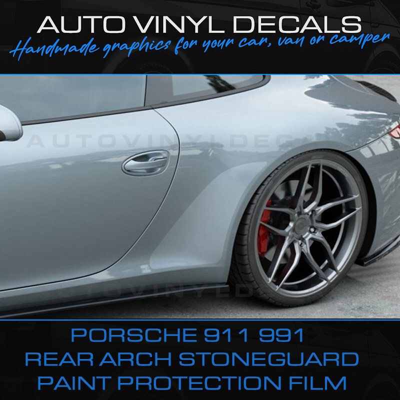 Fits:- Porsche 911 991 PPF Stone Guard Paint Protection Rear Arch ...