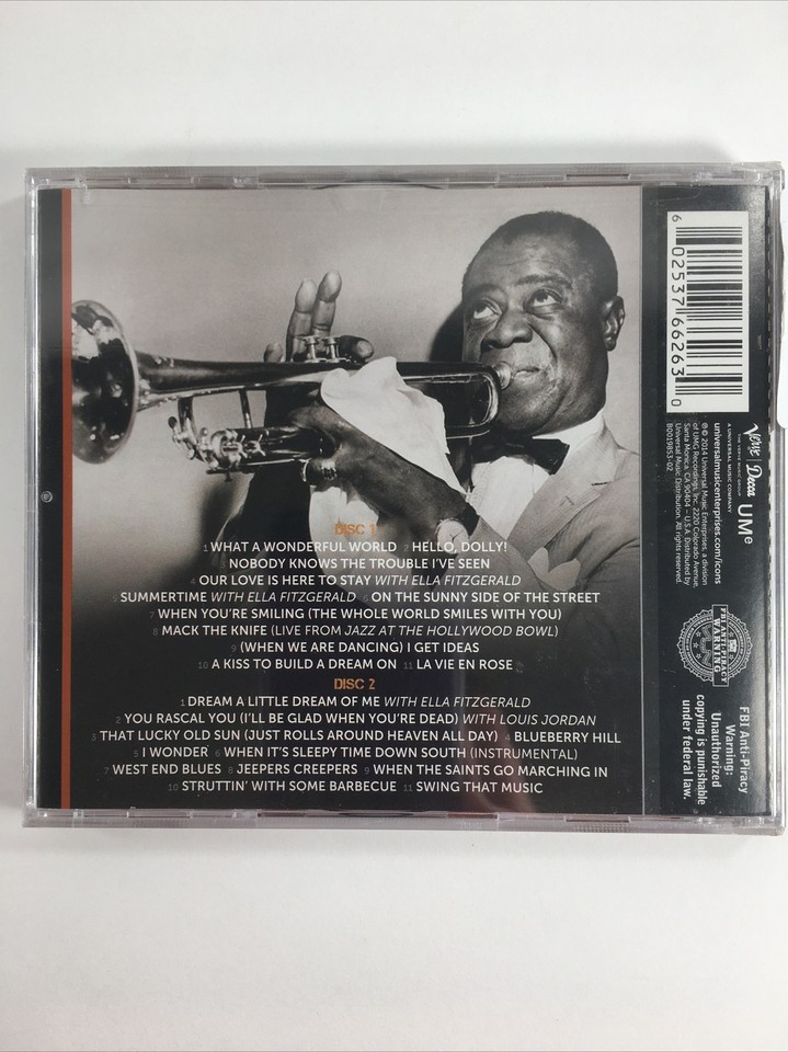Louis Armstrong “ICON 2” 2 CD Greatest Hits Collection BRAND NEW ...