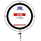 17", Clear Light Up Acrylic Sign Holder, Wall LED Illuminated Frame ...