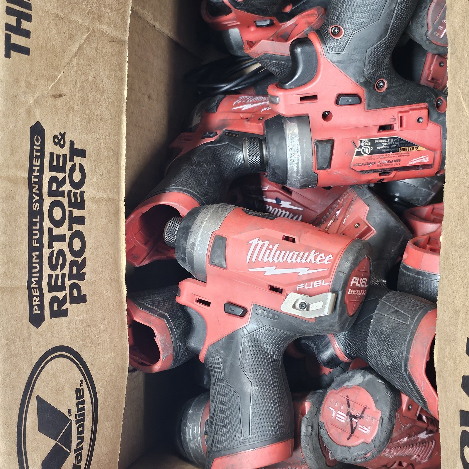Milwaukee 2553-20 12V 1/4" Hex Cordless Impact Driver Tool Only LOT OF ...