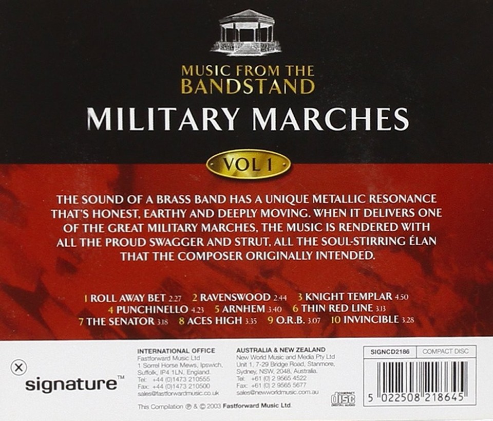Various Music from Bandstand: Militarymarches 1 / Various (CD) | eBay