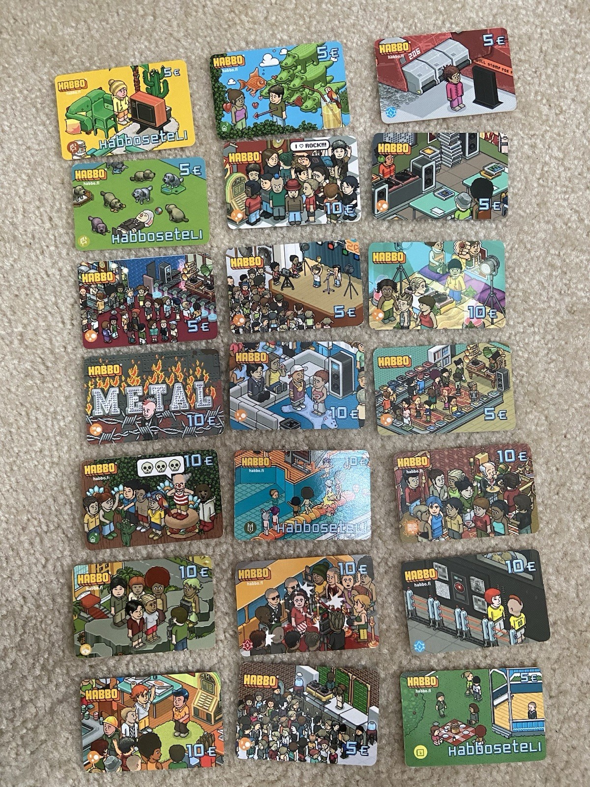 Habbo Finland Vintage Prepaid Cards COLLECTIBLE ONLY No Cash Value - | eBay
