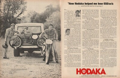 1976 Hodaka 125 Super Combat / 100 Super Rat - 2-Page Vintage ...