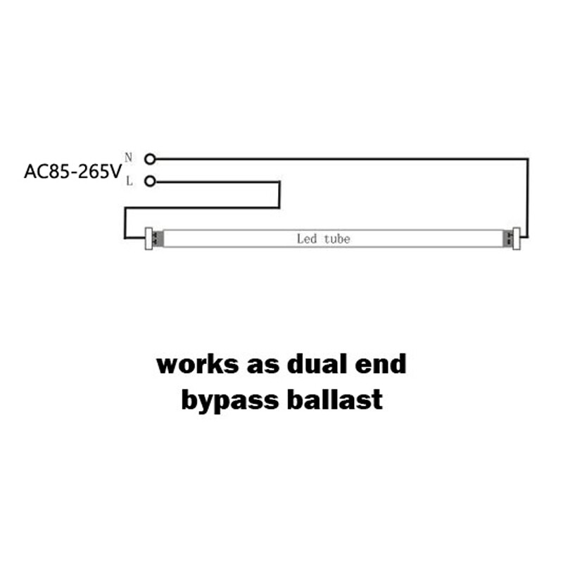 25PCS 4ft Feet LED T8 Light Tube Cool White 6000K-6500K Dual-End Bypass ...