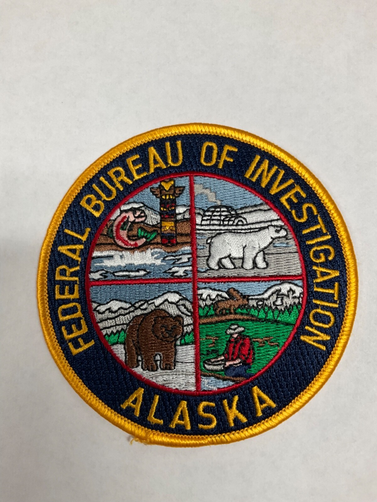 Colorful 4 Scenes FBI Alaska AK Police sheriff State AK | eBay