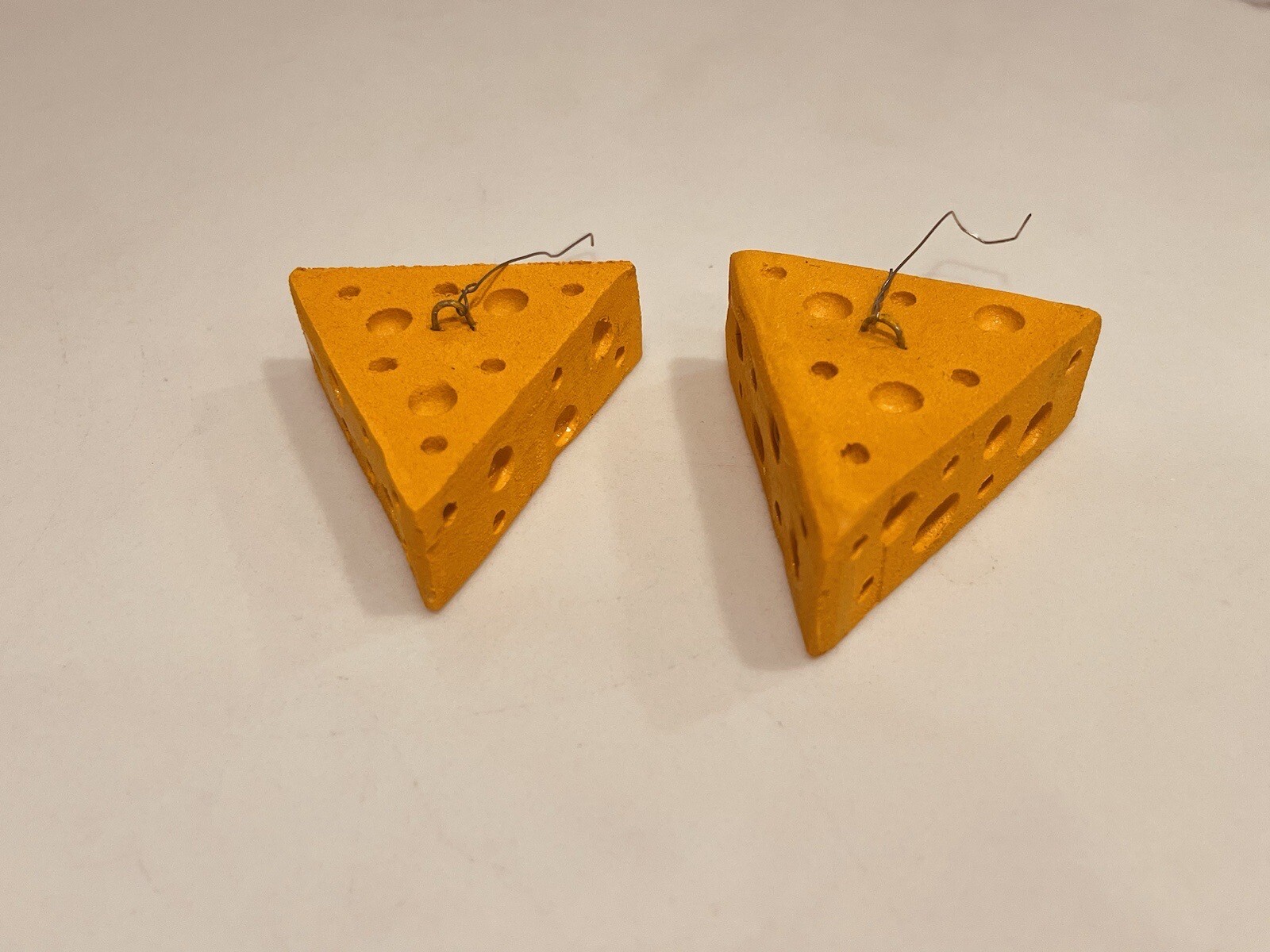 Lot Of 2 - Vintage Green Bay Packers Cheesehead Cheese Wedge Ornaments ...