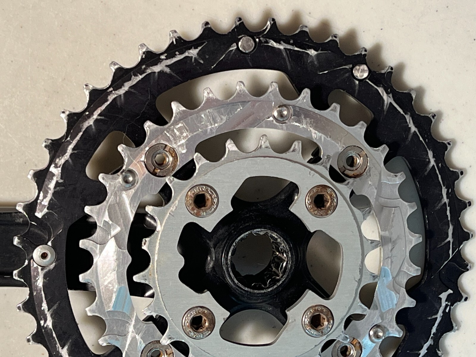 Race Face Turbine Forged 175MM Triple Chainring Crankset - 44T/32T/22T ...