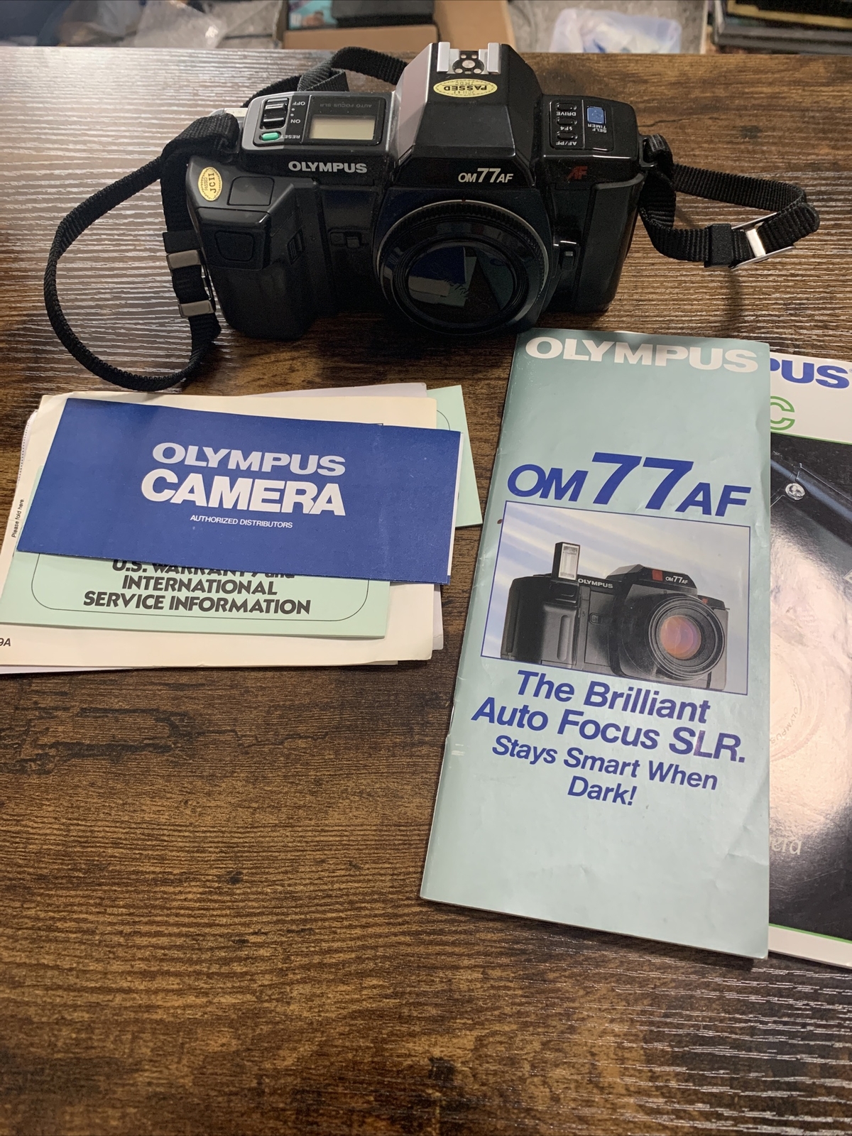 Olympus OM77AF 35mm SLR Camera w/ STRAP & Manual Body ONLY ~ PARTS ...