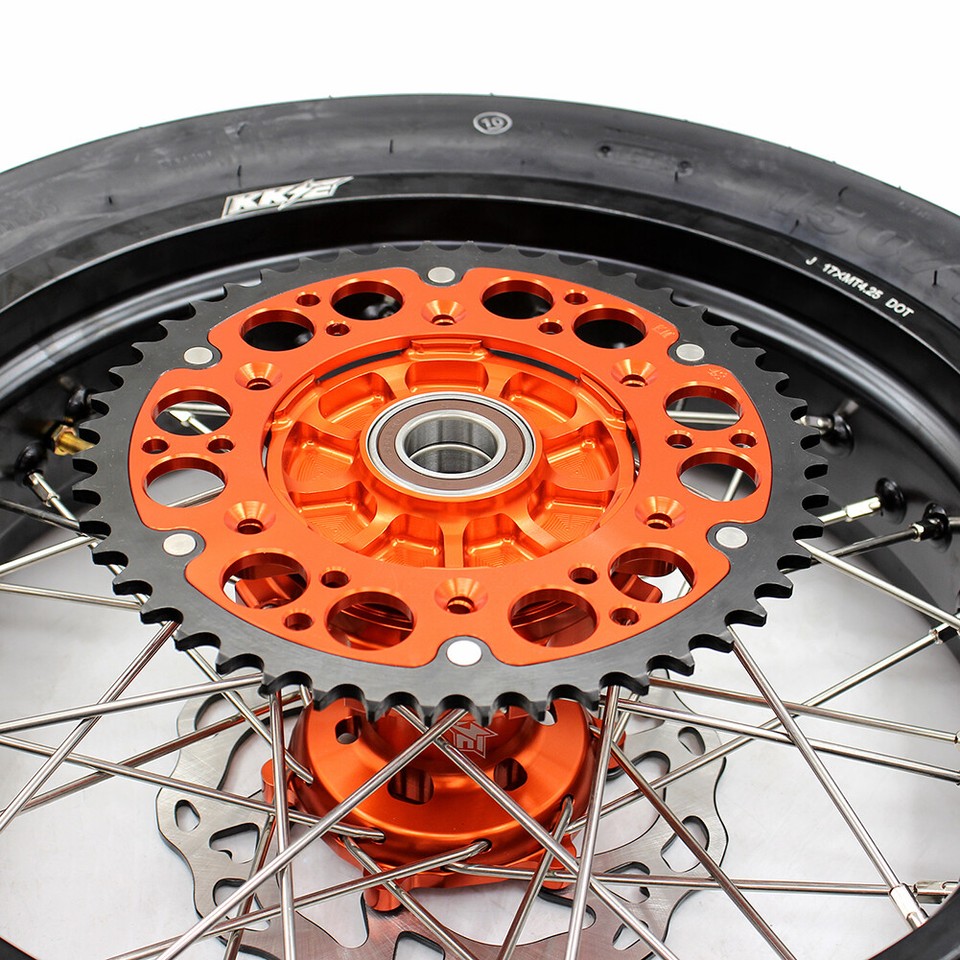 KKE 17" Supermoto Cush Drive Tire Wheels Fit KTM EXC XCF SX 125-530CC ...