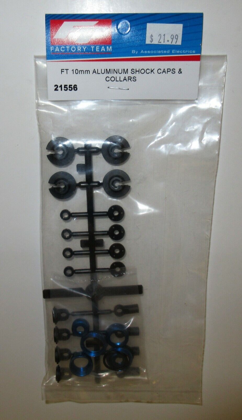 Team Associated Factory Team 10mm Aluminum Shock Caps & Collars #21556 ...