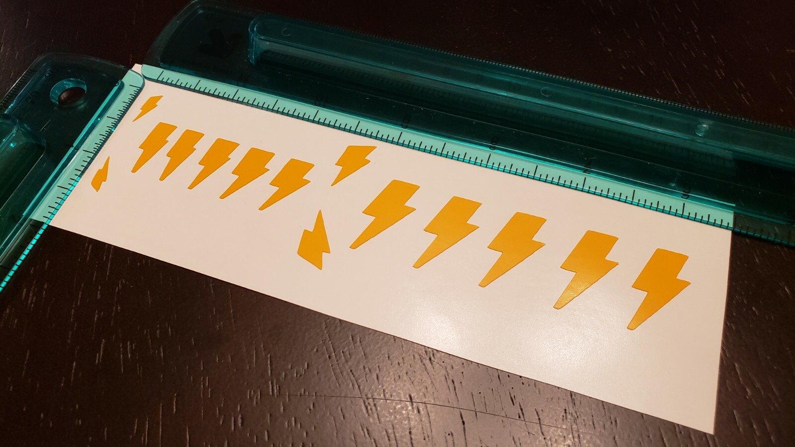 Lightning Design Bass Guitar Fretboard Markers Vinyl Decals Inlays 30 ...