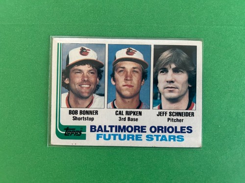 1982 TOPPS BASEBALL CARD #21 BALTIMORE ORIOLES FUTURE STARS CAL RIPKEN ...