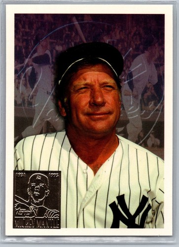 1996 Topps #7 Mickey Mantle "Last Day Production" Gold Stamped - HOF MT ...